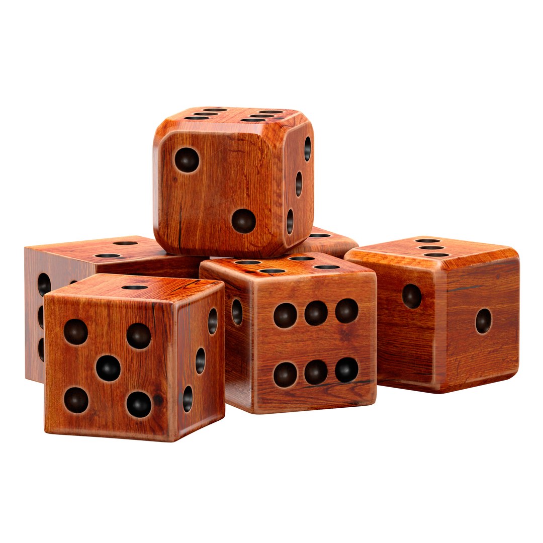 3D Dice Cubes Made Of Wood - TurboSquid 2036880