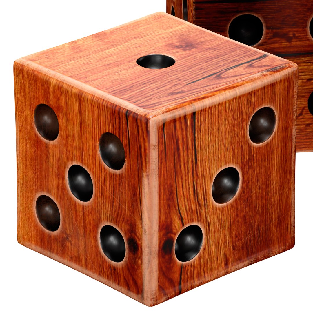 3D Dice Cubes Made Of Wood - TurboSquid 2036880