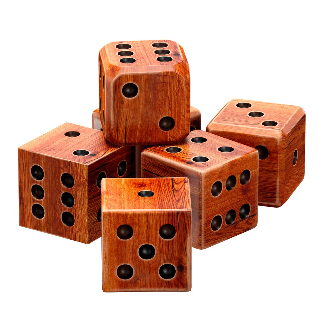 3D Dice Cubes Made Of Wood - TurboSquid 2036880