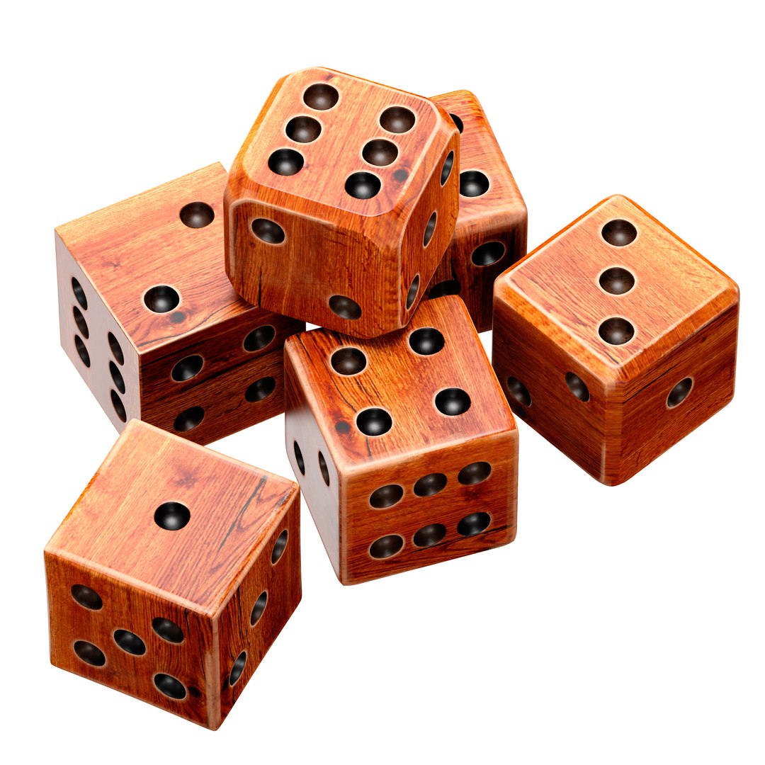 3D Dice Cubes Made Of Wood - TurboSquid 2036880