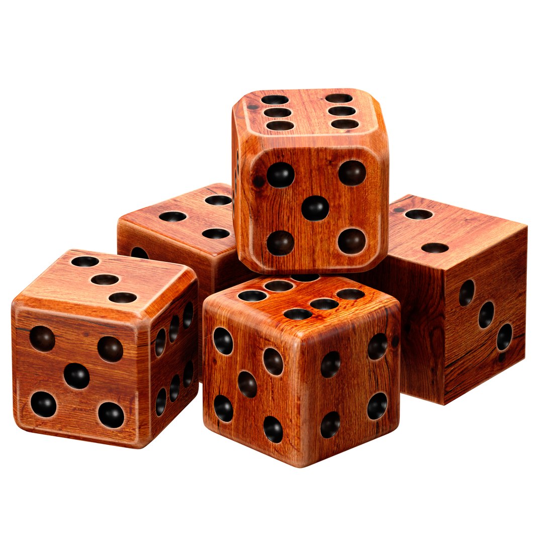 3D Dice Cubes Made Of Wood - TurboSquid 2036880