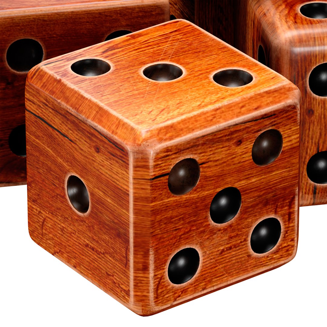 3D Dice Cubes Made Of Wood - TurboSquid 2036880