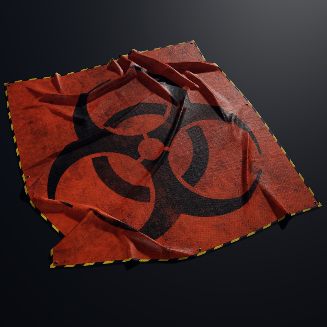 Tarpaulin Biohazard Radiation 3D Model - TurboSquid 1379587