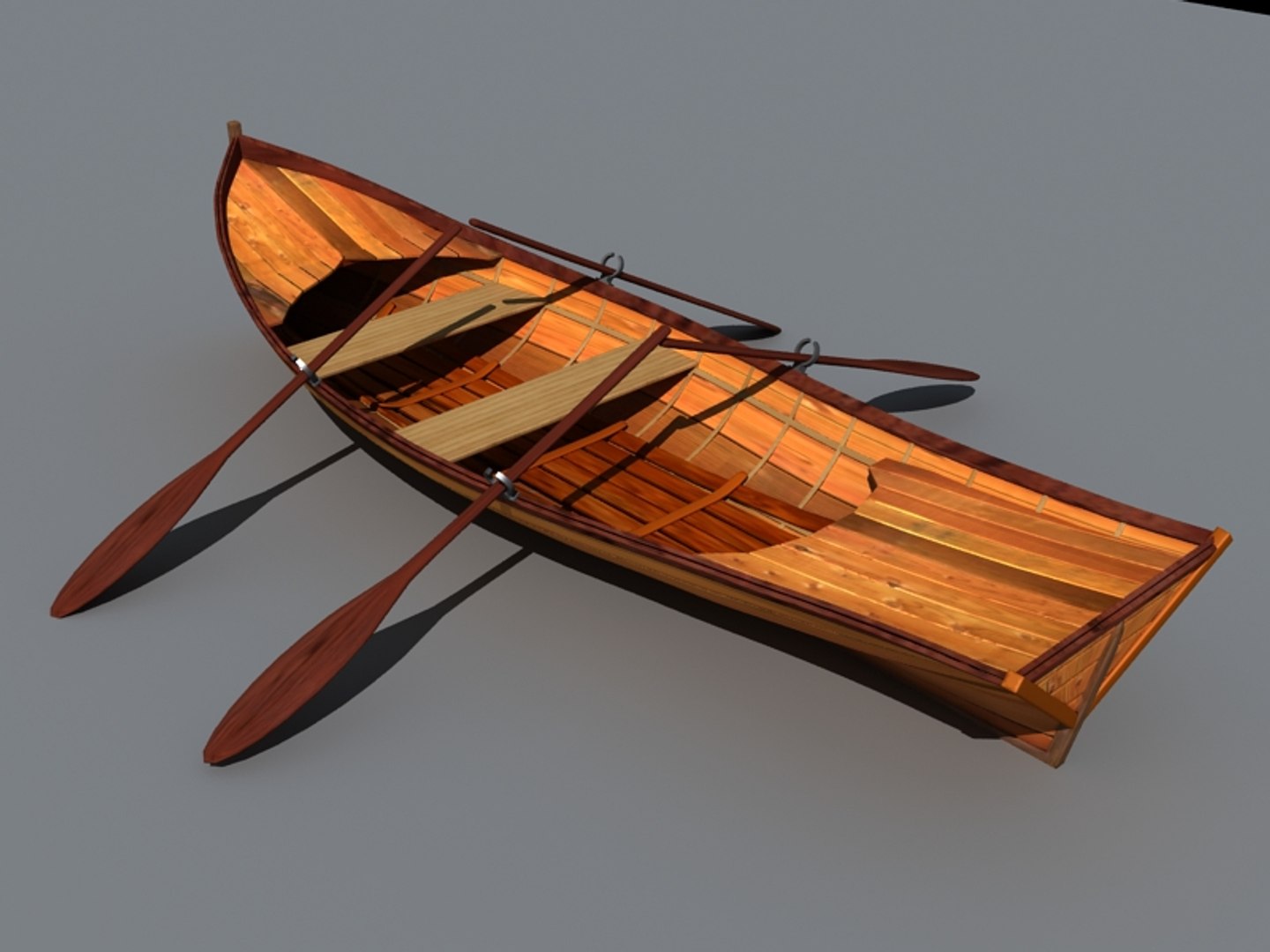 3d Model Wooden Boat