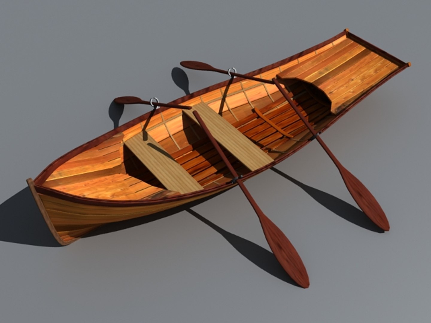 3d Model Wooden Boat