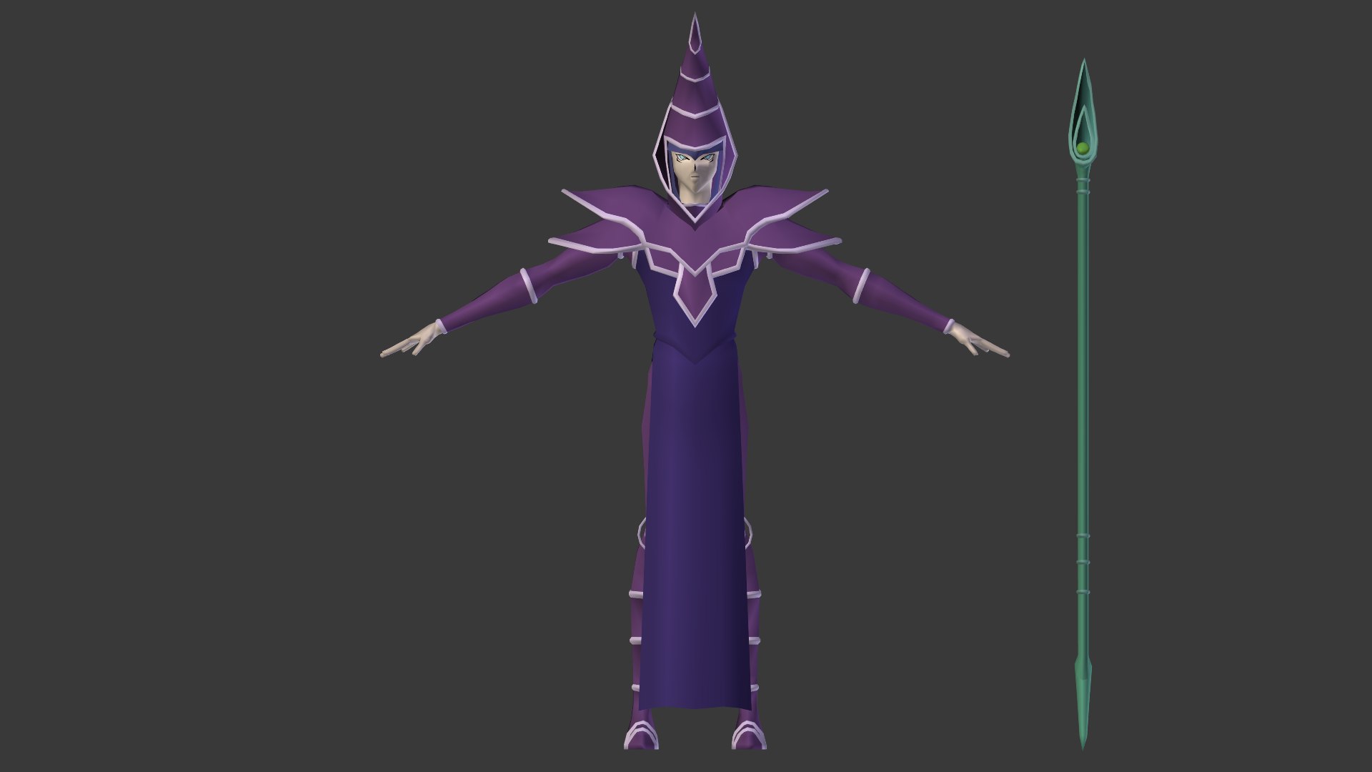 3D Model 46986414Dark Magician 46986414 Low-poly 3D Model - TurboSquid ...