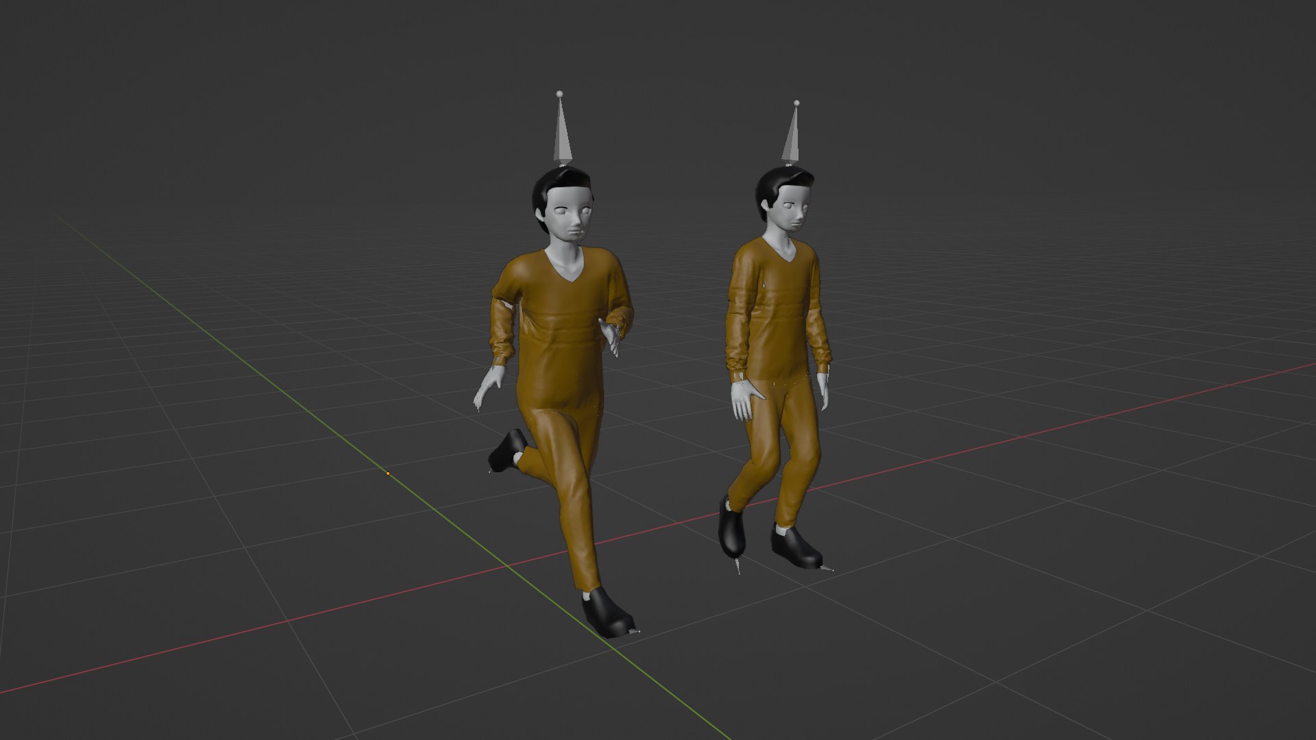 Cartoon Character Walking And Running Animation 3D Model - TurboSquid ...
