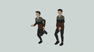 3D Cartoon Character Walking And Running Animation - TurboSquid 2004055