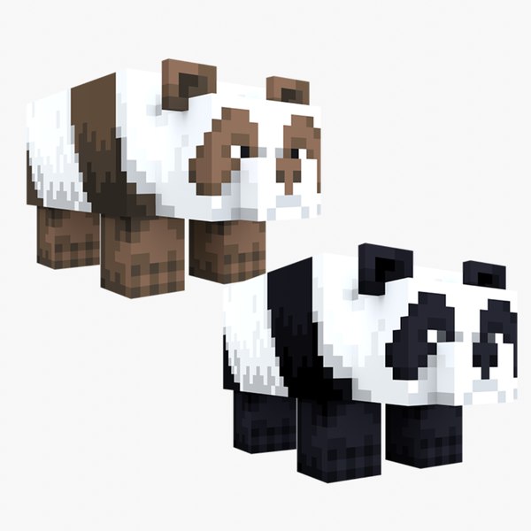 Minecraft Panda with all Textures Modelo 3D - TurboSquid 2084706