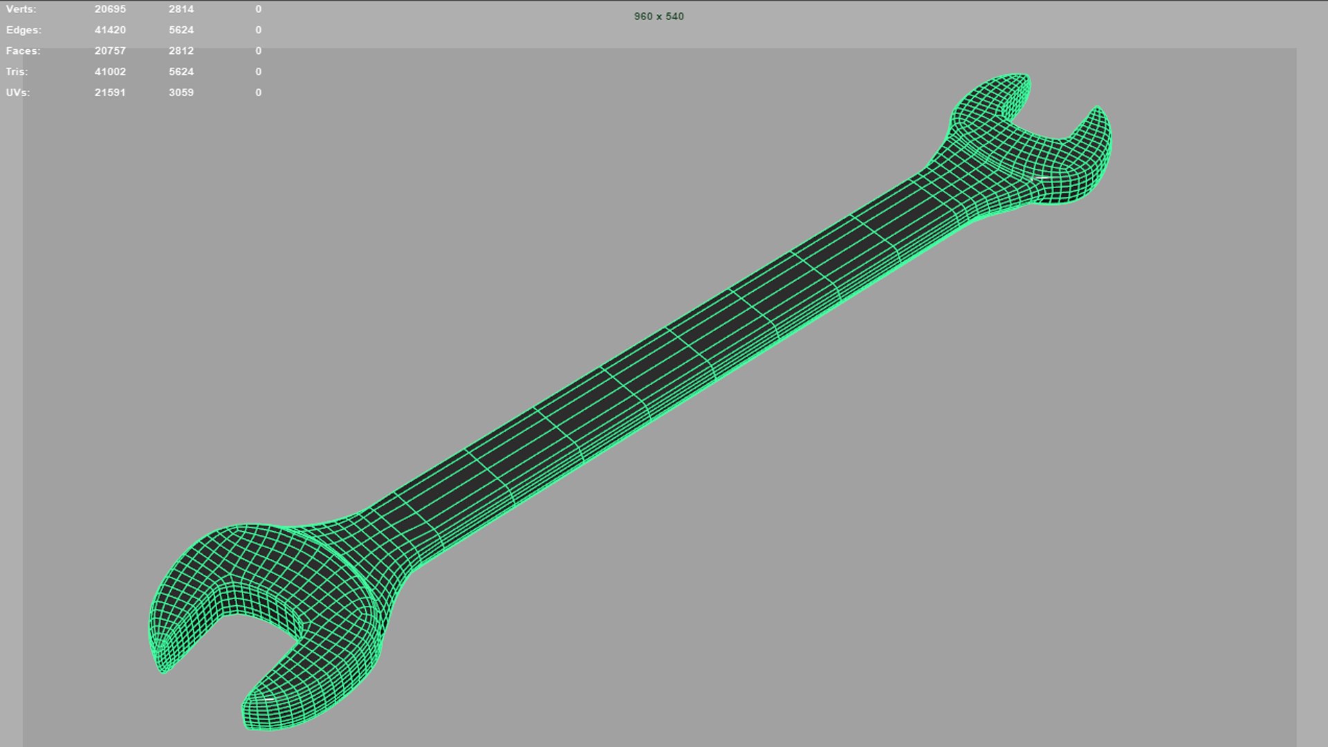 Spanner Metal 3D - TurboSquid 2042041