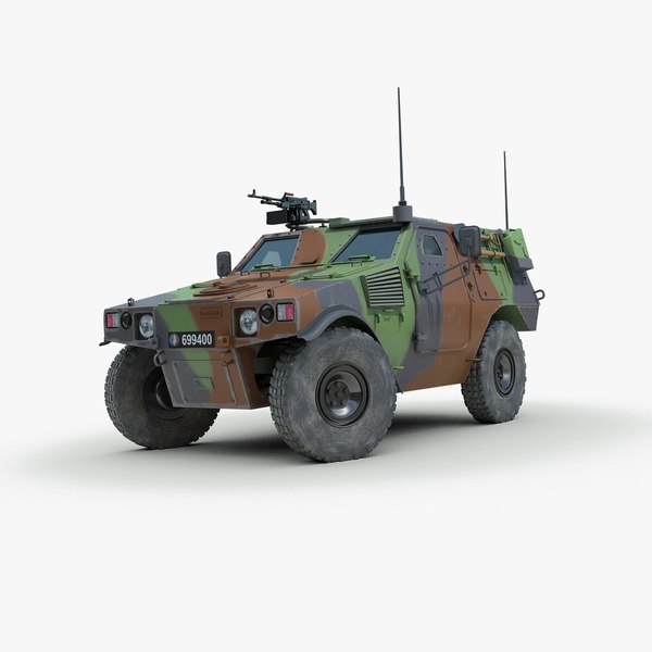 panhard 4x4 vps military vehicle 3d model