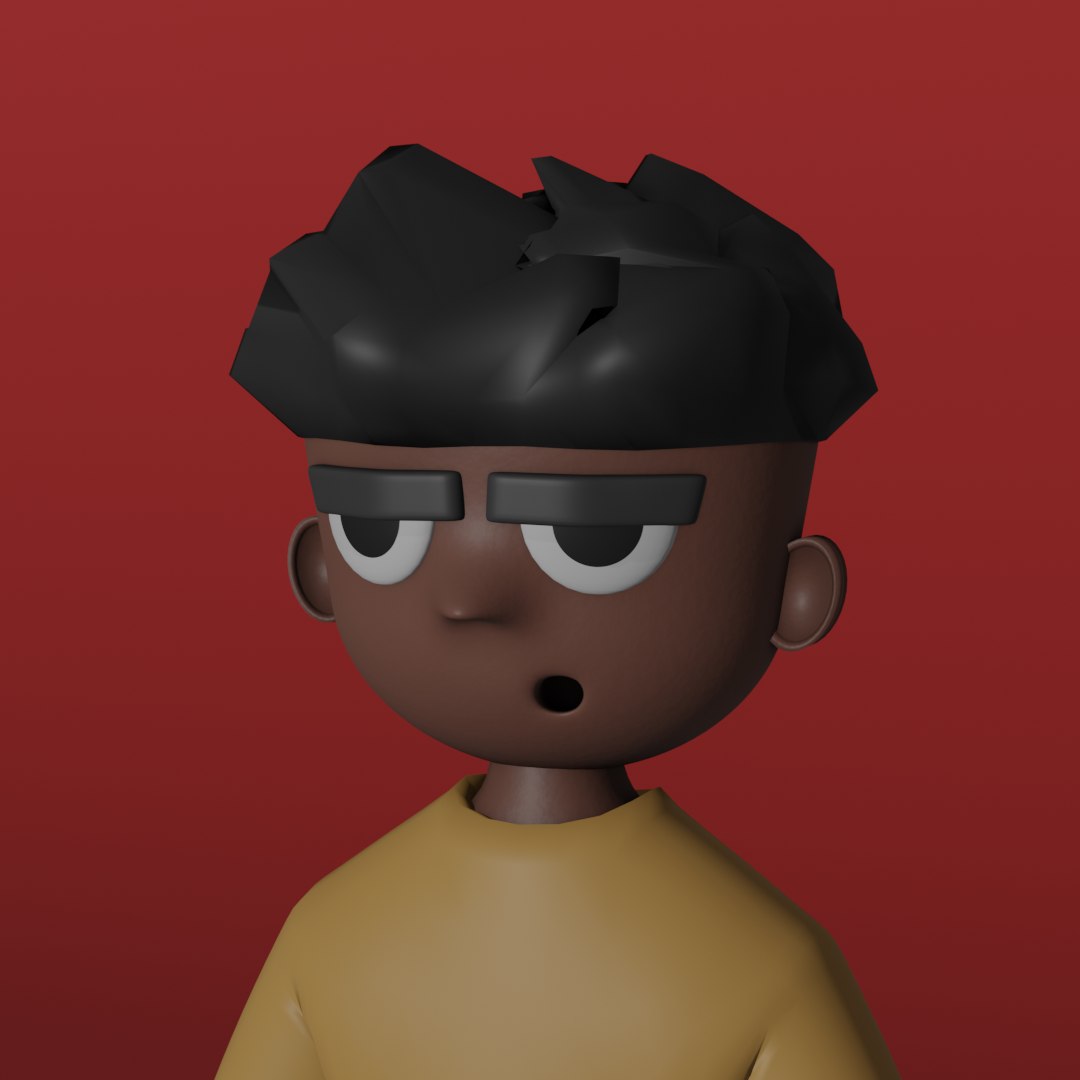 3D 3D Cartoon Character Base Template in Blender 3D model - TurboSquid ...