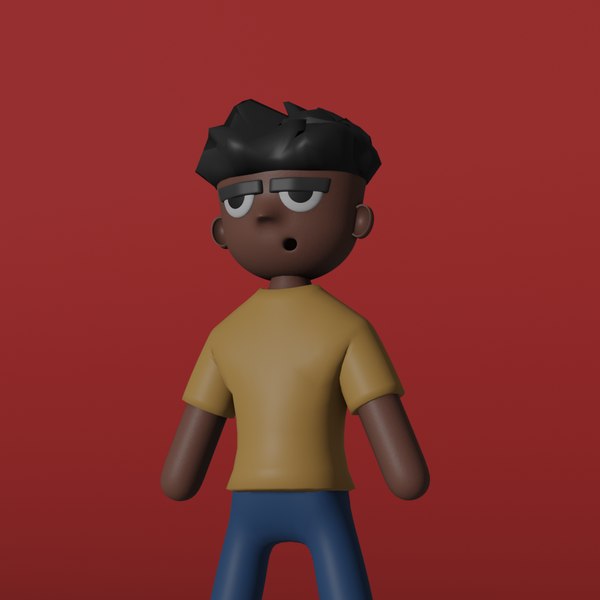 Blender 3D 모델의 3D 만화 캐릭터 기본 템플릿 3D 모델 - TurboSquid 2142154