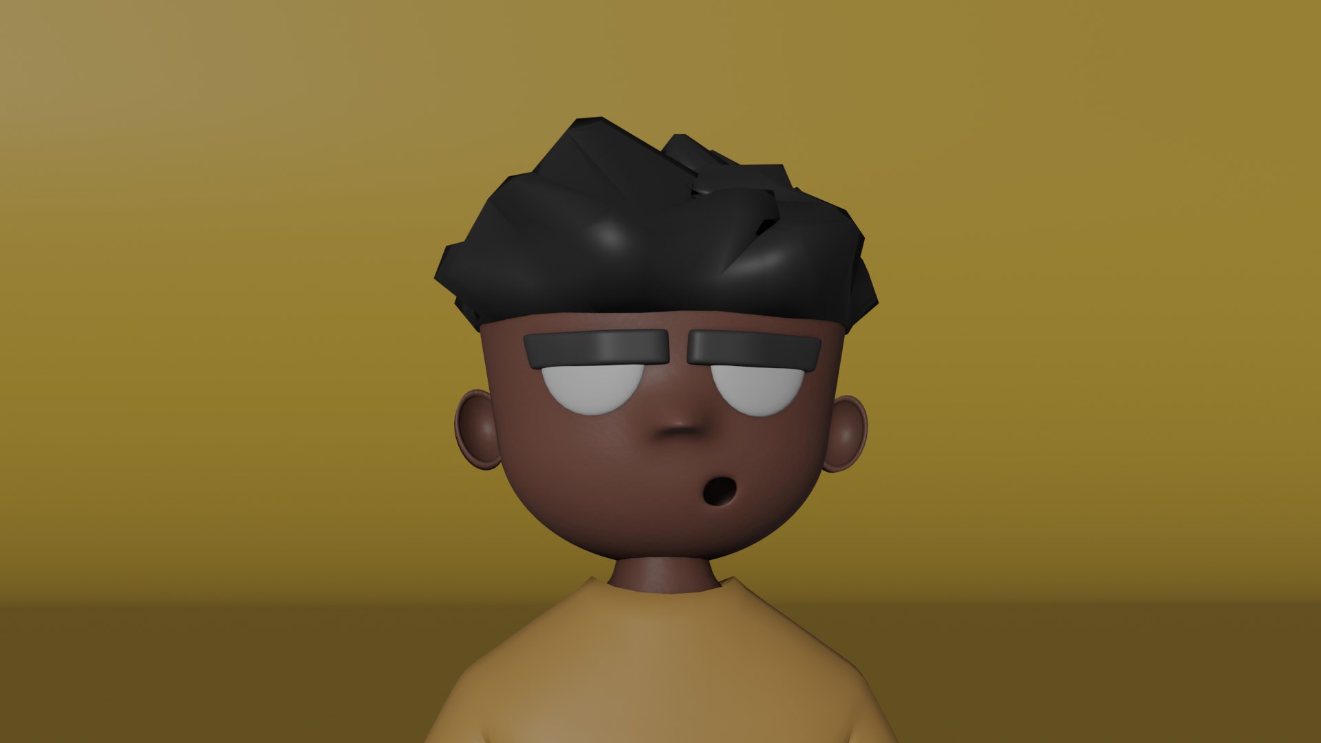 3D Cartoon Character Base Template In Blender - TurboSquid 2142154