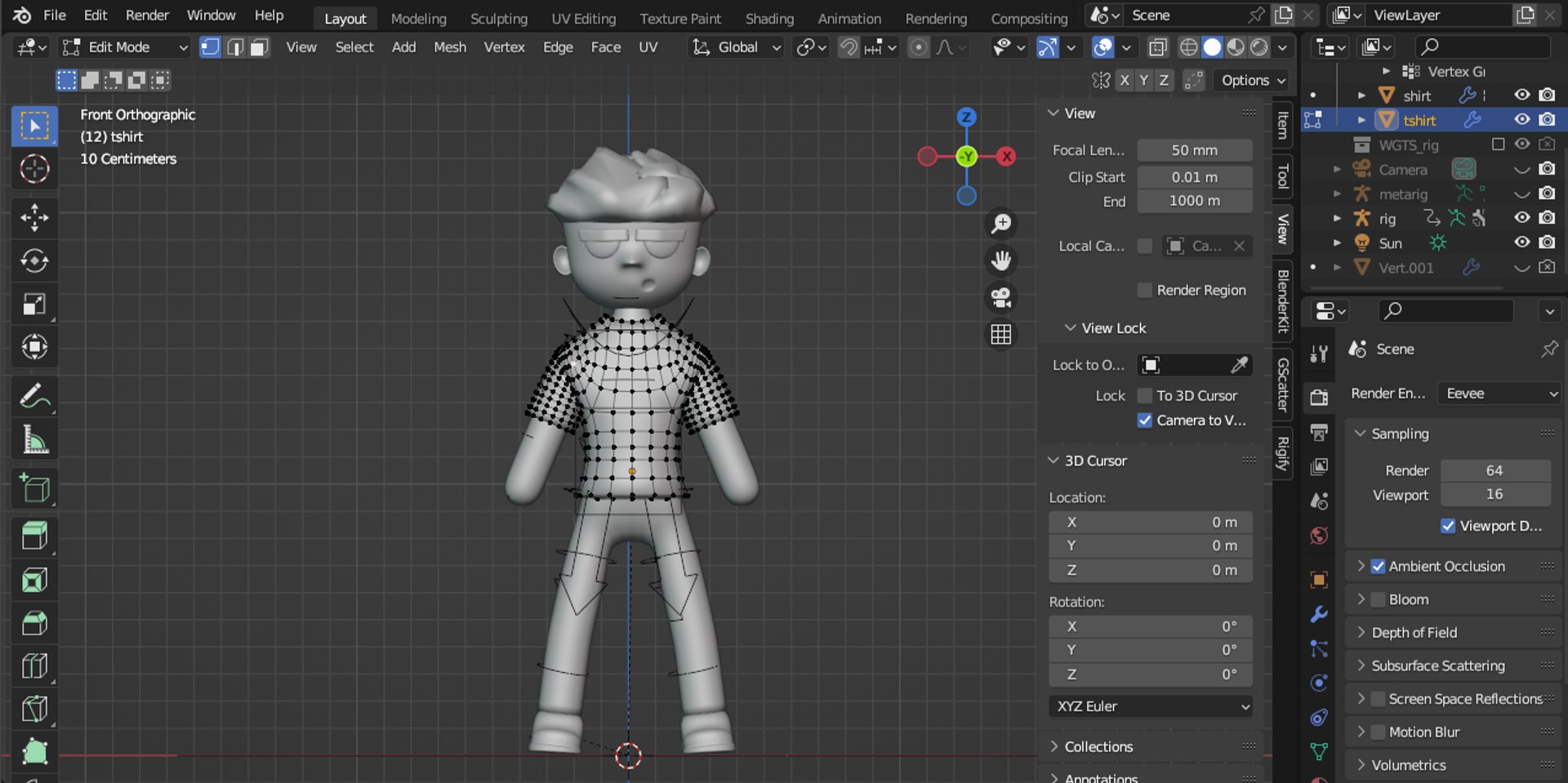3D 3D Cartoon Character Base Template in Blender 3D model - TurboSquid ...