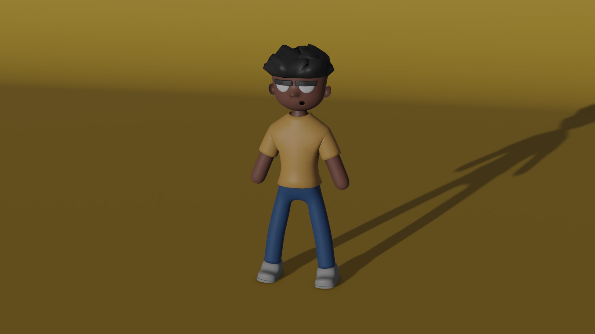 3D 3D Cartoon Character Base Template in Blender 3D model - TurboSquid ...