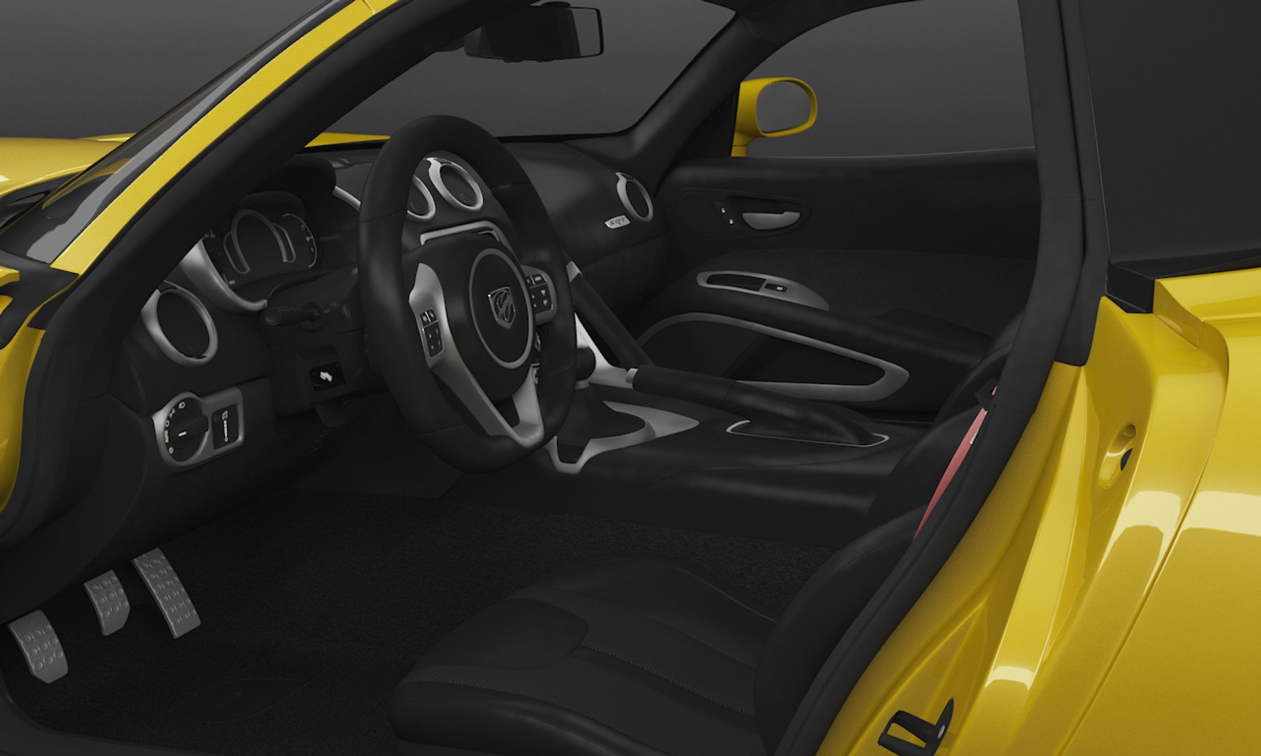 3D Dodge Viper Srt Interior - TurboSquid 1193272