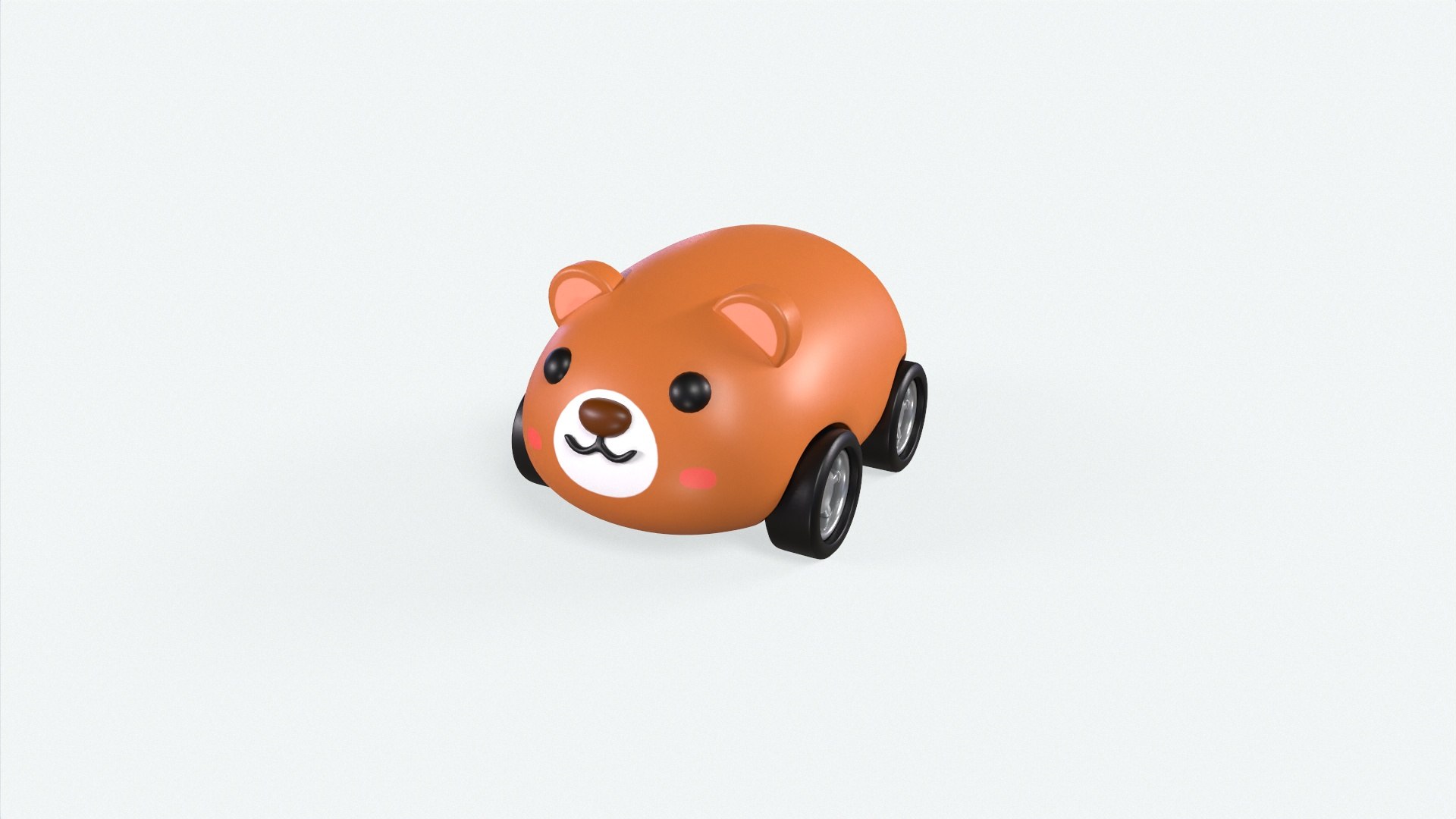 Cartoon Animal Car Cute Pack 01 Model - TurboSquid 2239059