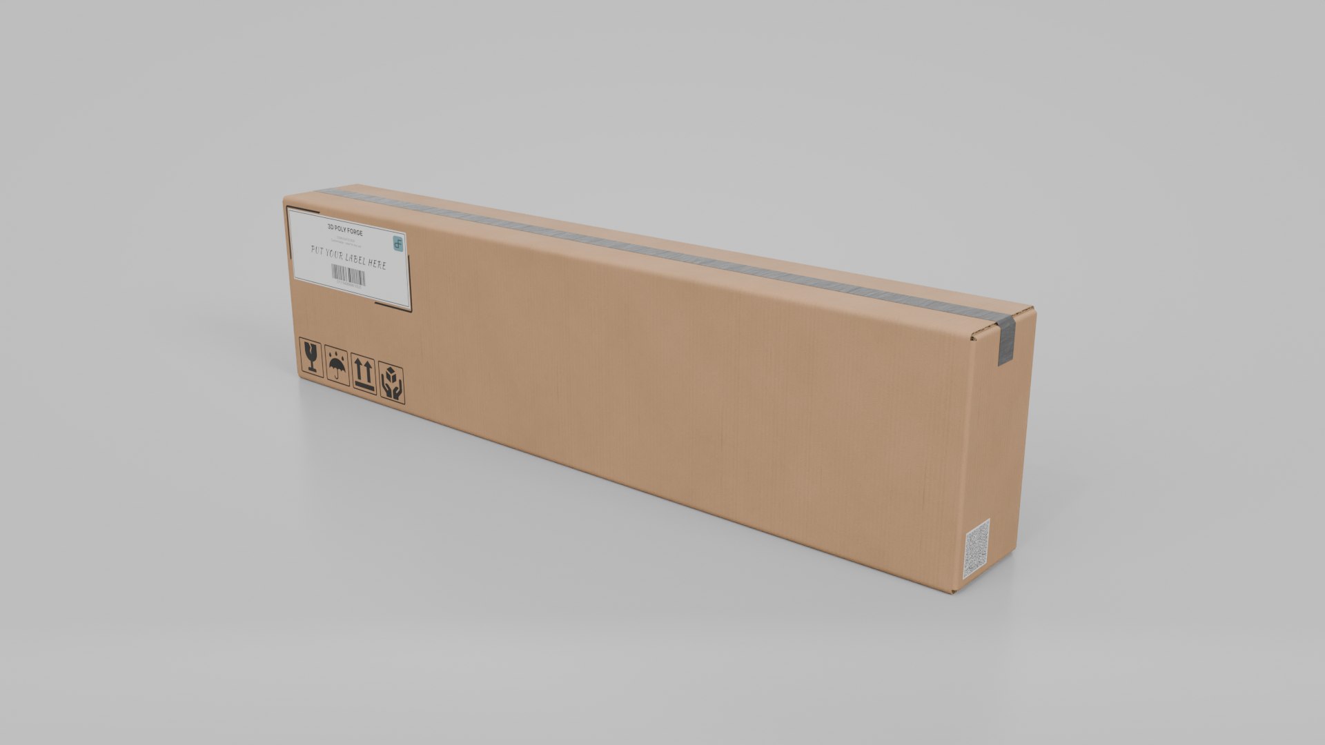 Cardboard Box R-182 - Rigged And Customizable 3D Model - TurboSquid 2415662