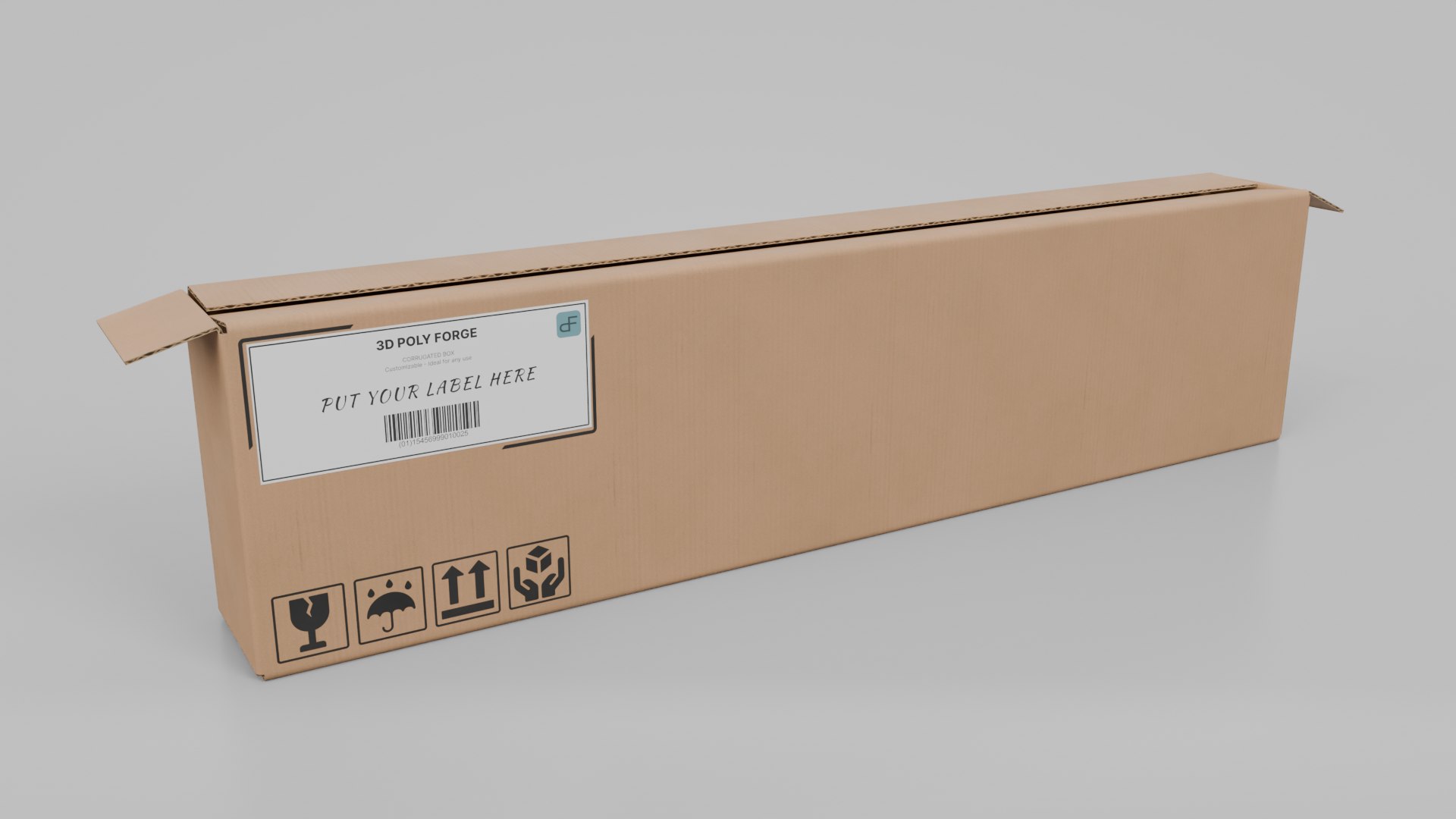 Cardboard Box R-182 - Rigged And Customizable 3D Model - TurboSquid 2415662