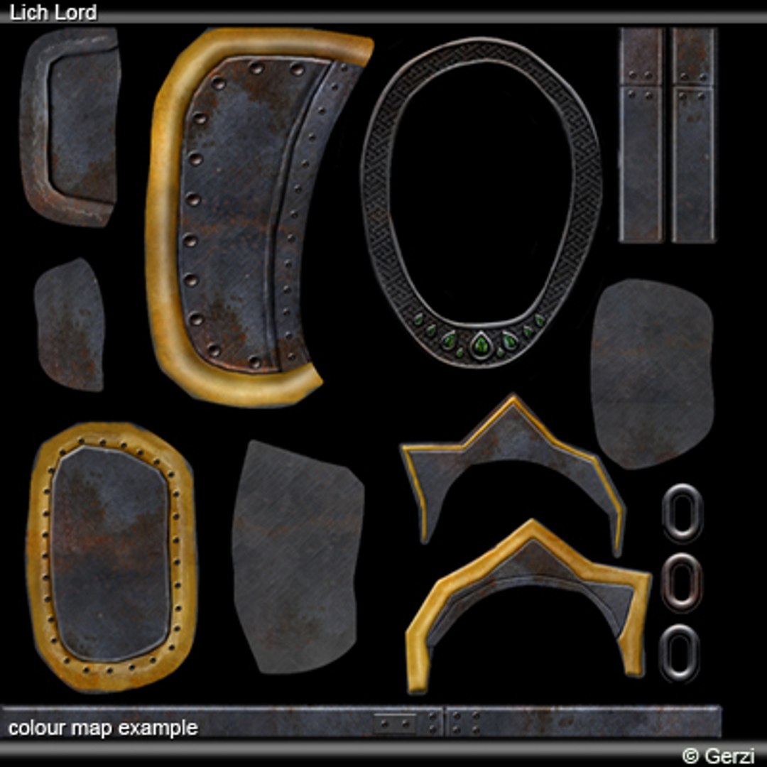 3d lich lord wraith type model