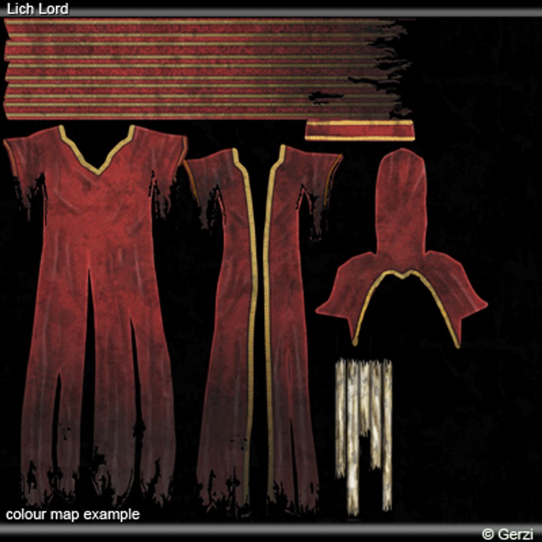 3d lich lord wraith type model