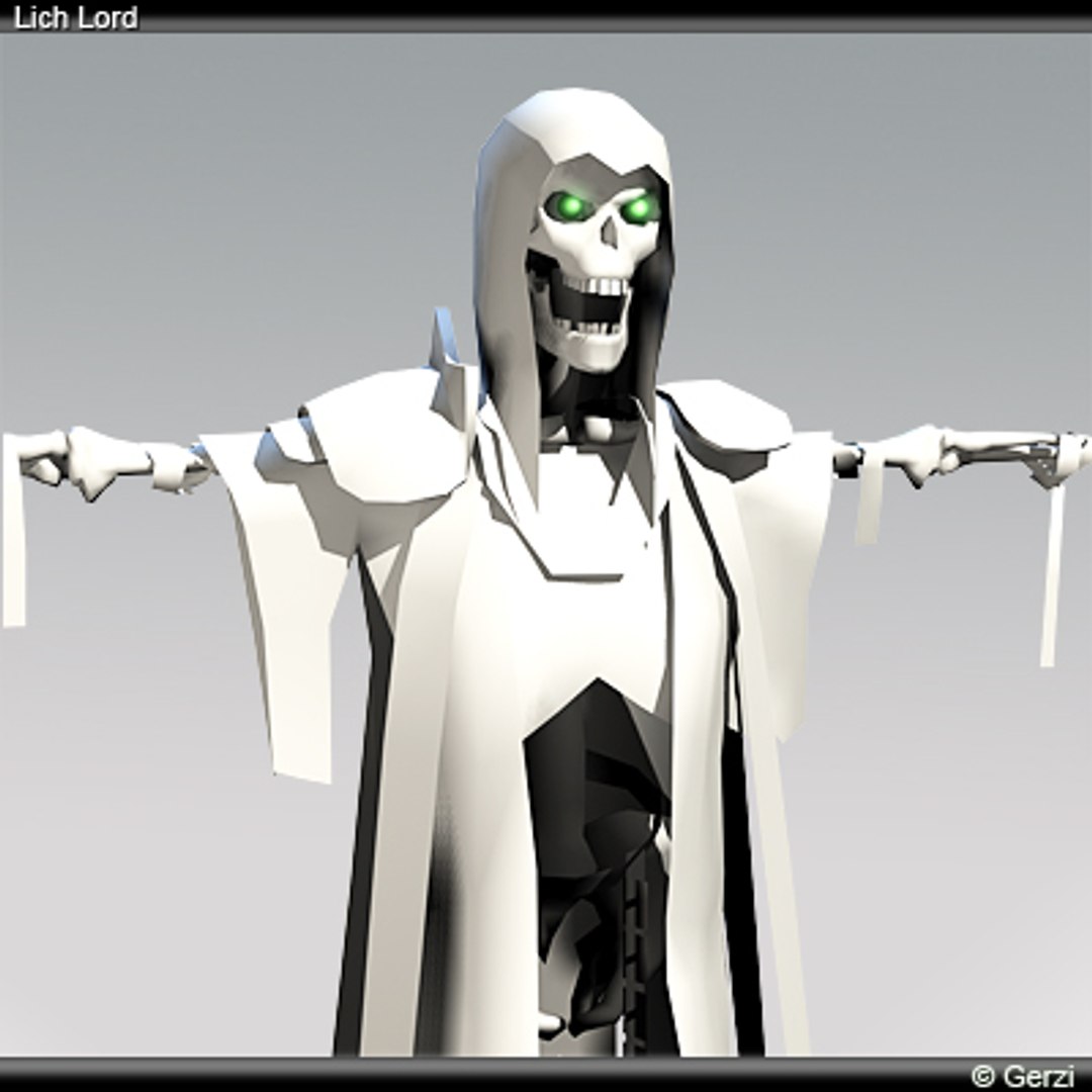 3d lich lord wraith type model