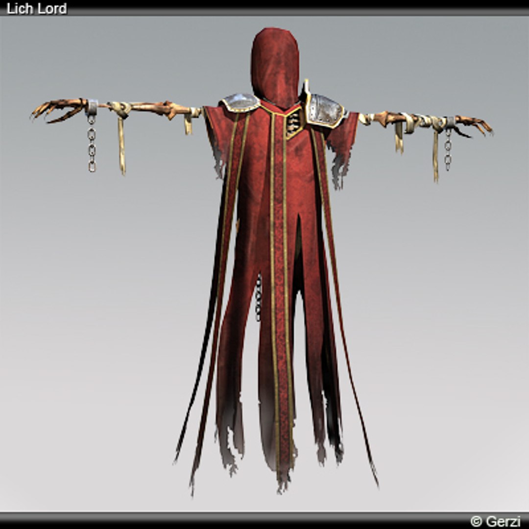 3d lich lord wraith type model