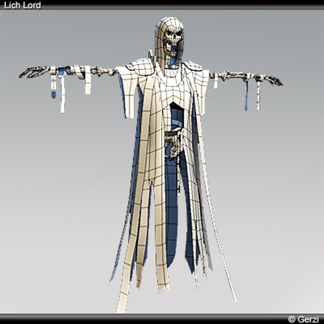 3d lich lord wraith type model