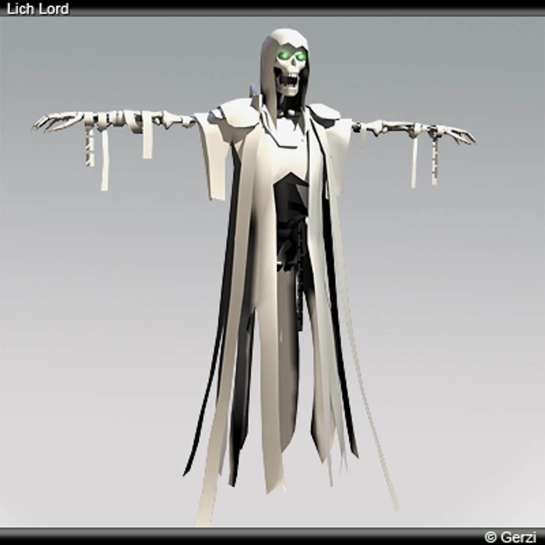 3d lich lord wraith type model