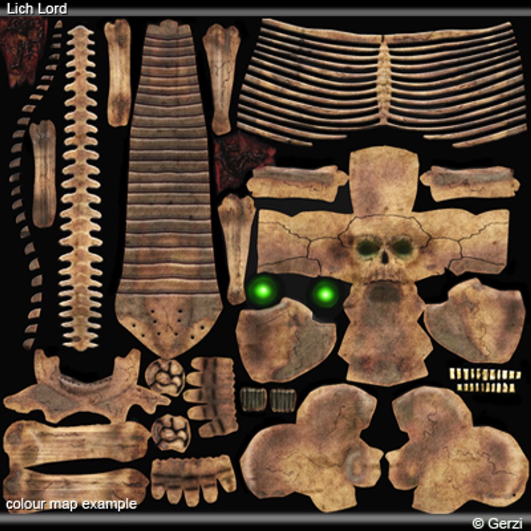 3d lich lord wraith type model