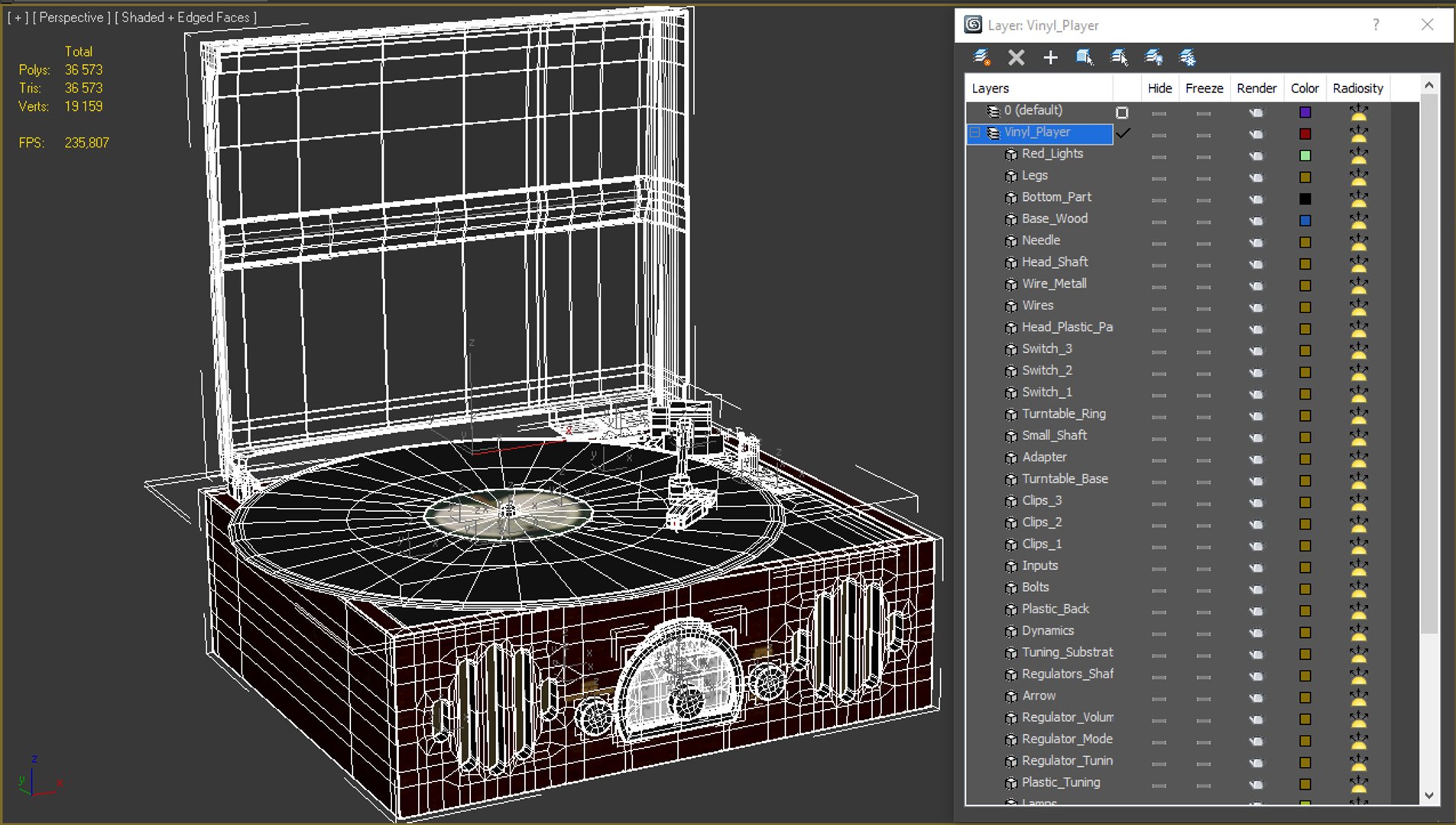 Vinyl Player 3D - TurboSquid 1320041