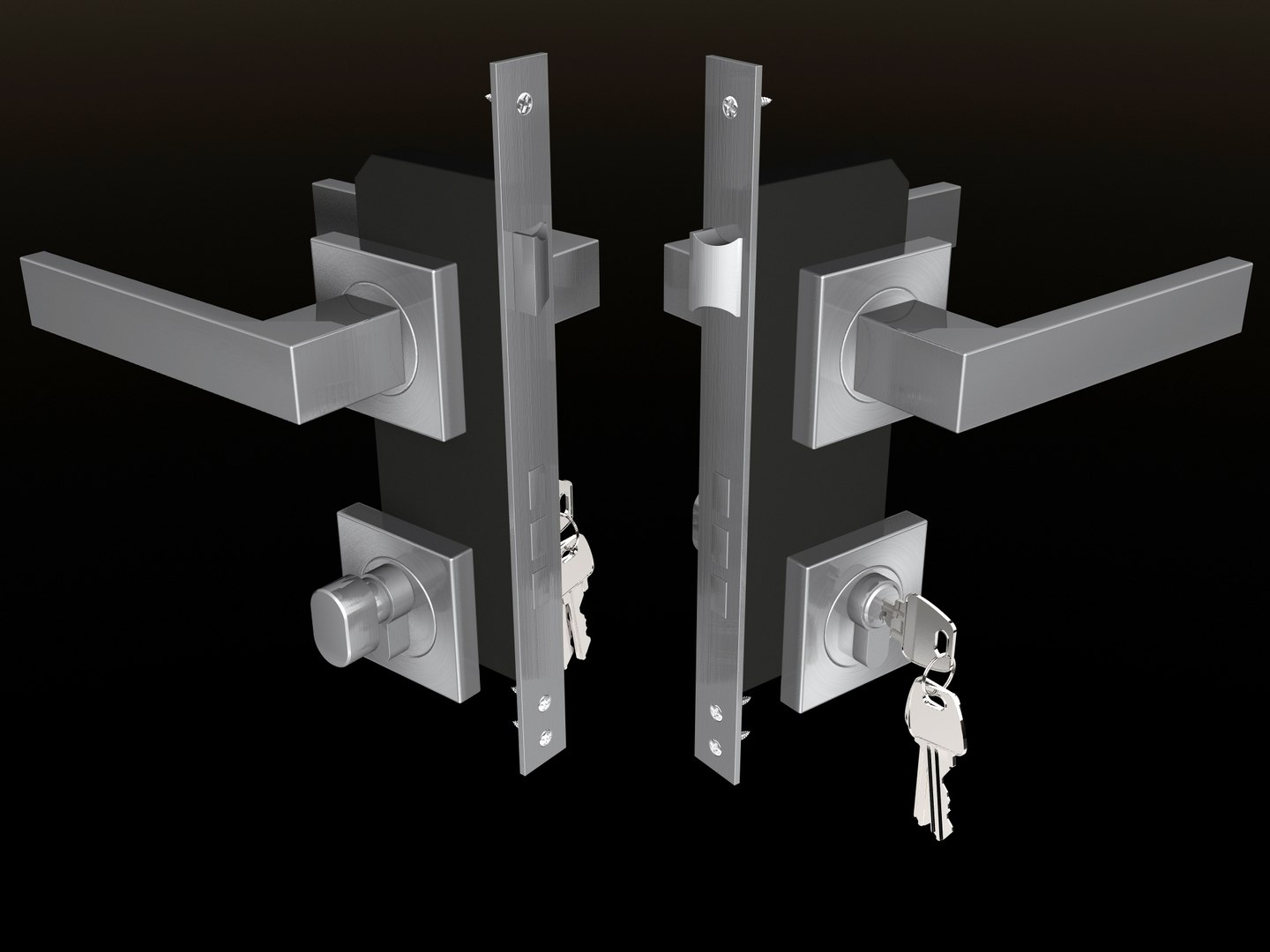 3d door handle model