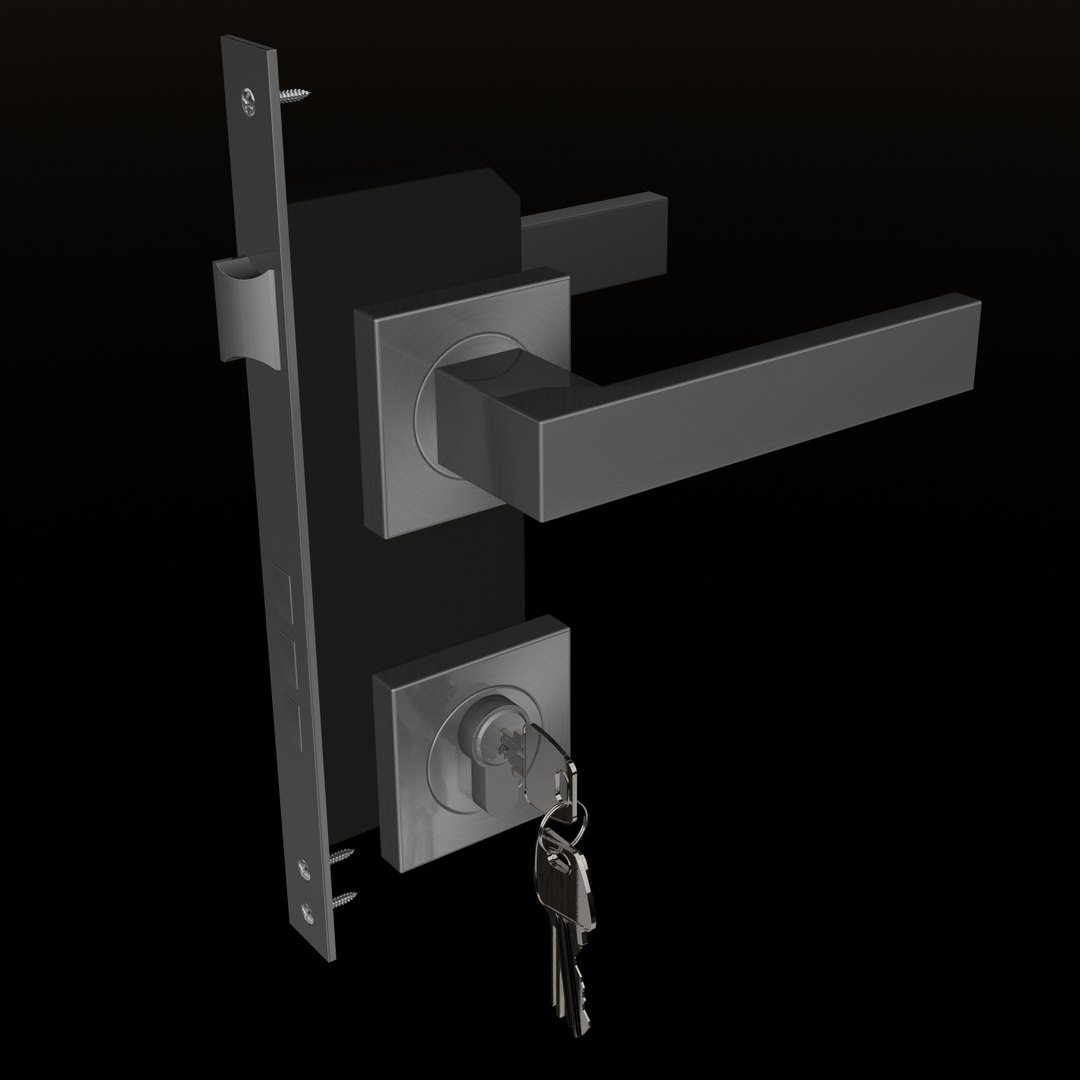 3d door handle model