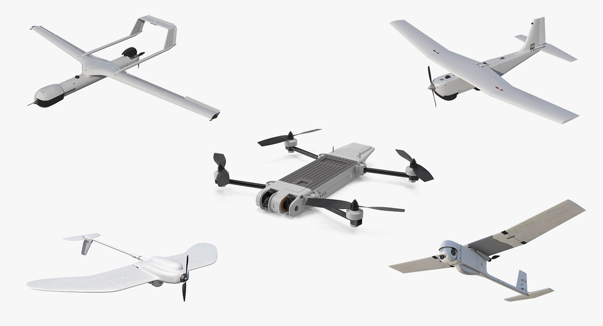 3D Small Military UAVs Collection 2 - TurboSquid 2122045