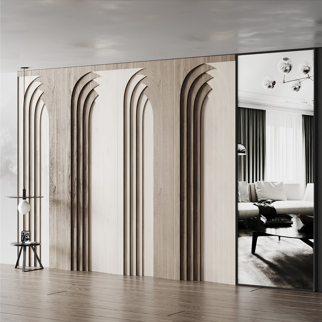 3D model Decorative wall panels Set - TurboSquid 2099265