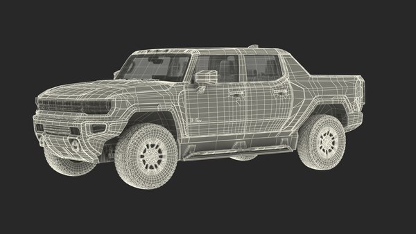 3D GMC Hummer EV PICKUP Lights Off Rigged for Maya model - TurboSquid ...