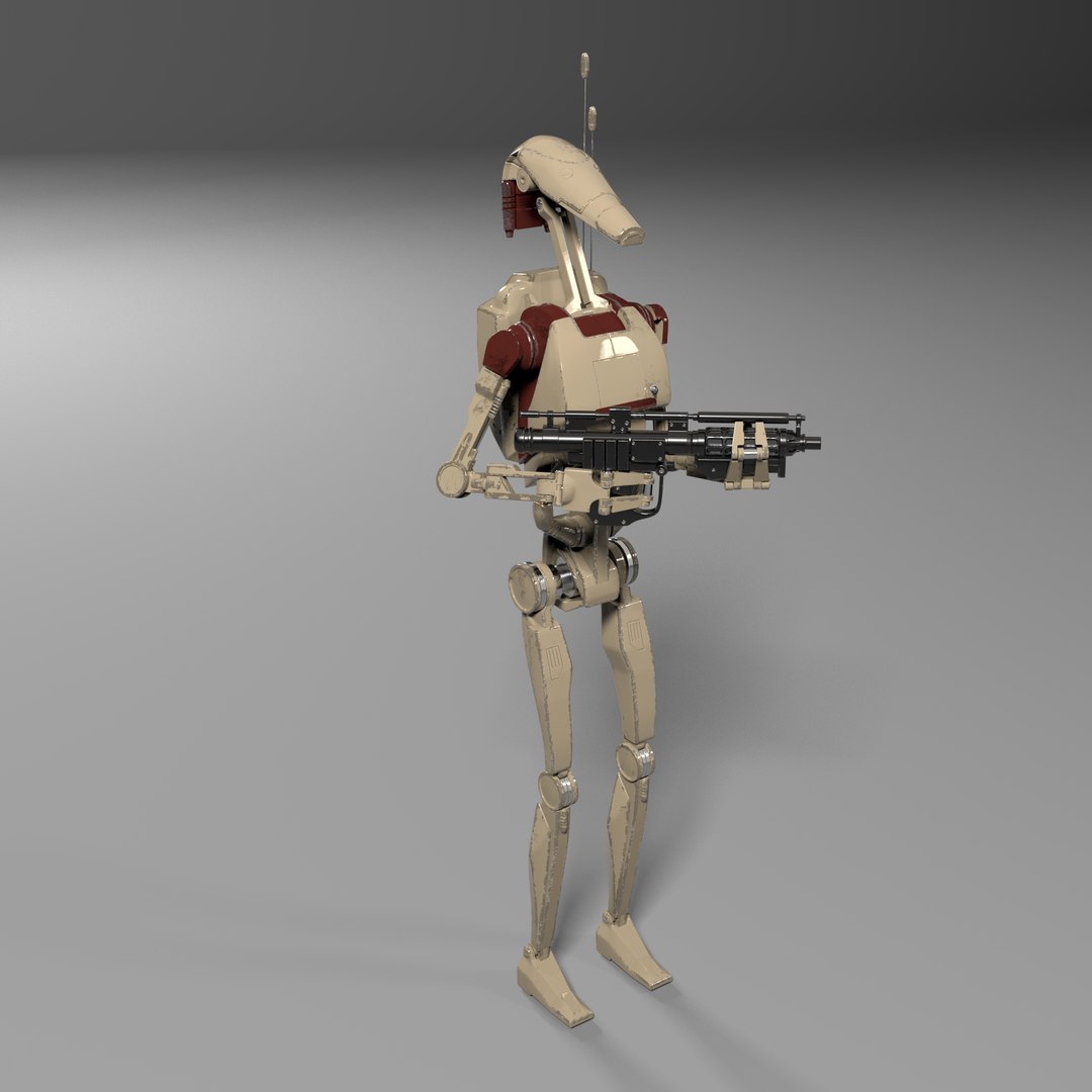 3D Battle Droid Star Wars Model - TurboSquid 1432158