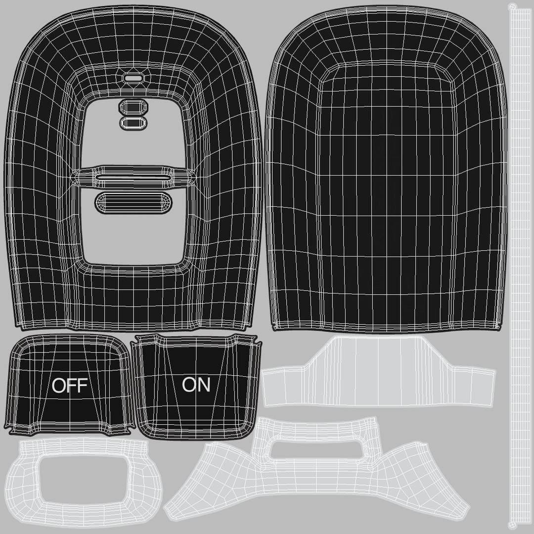 Car Key Set 01 3D Model - TurboSquid 2094276