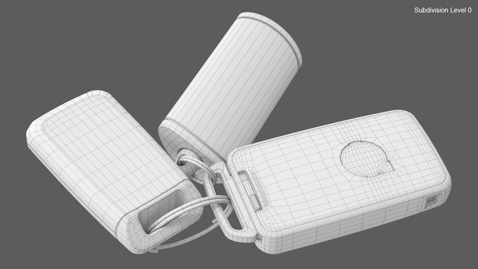 Car Key Set 01 3D Model - TurboSquid 2094276