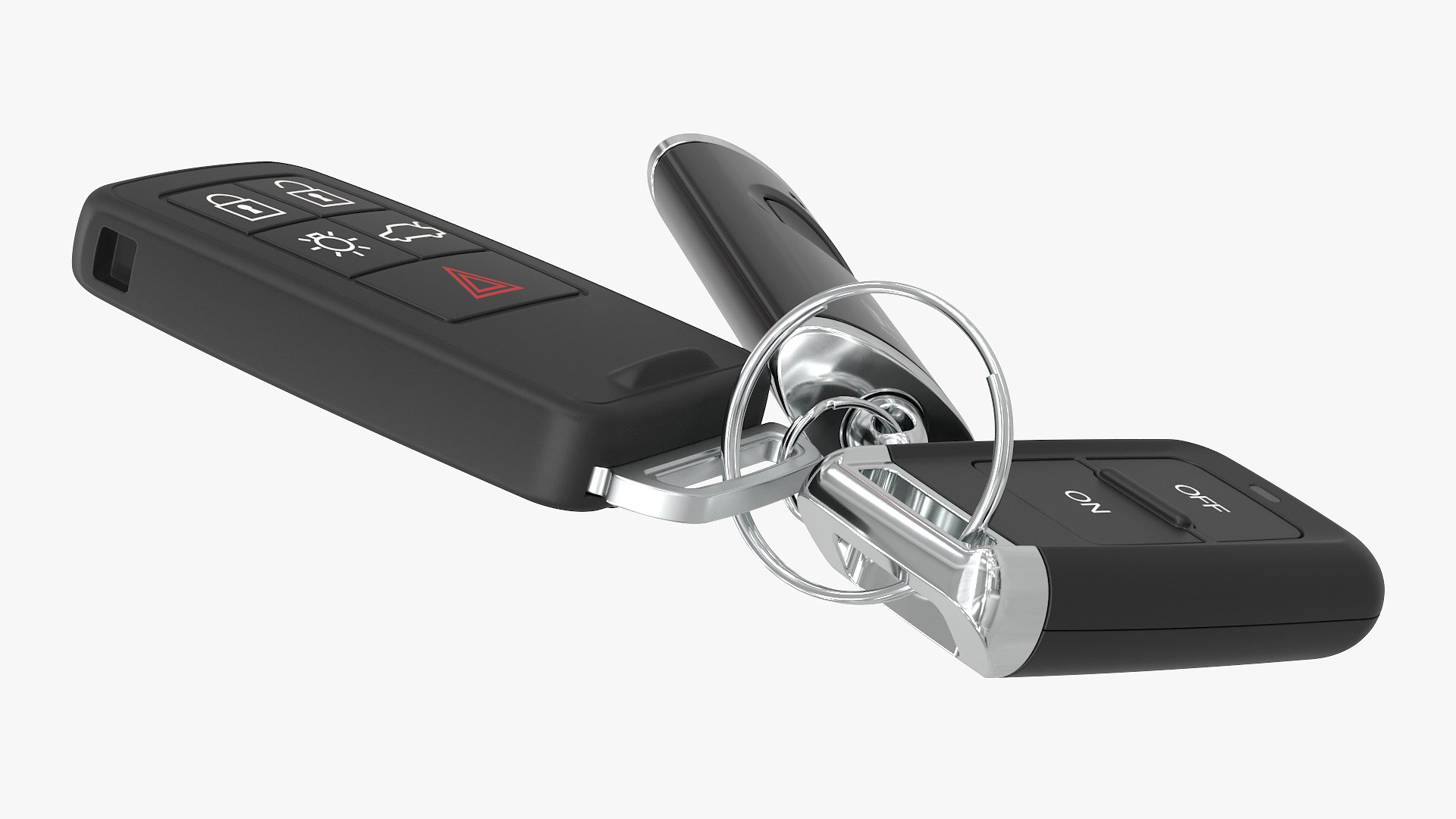 Car Key Set 01 3D Model - TurboSquid 2094276