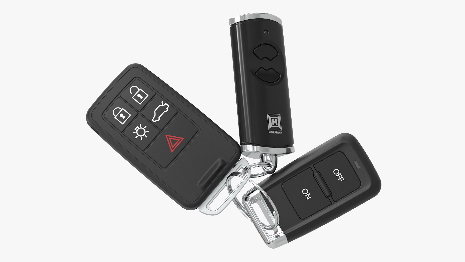 Car Key Set 01 3D Model - TurboSquid 2094276