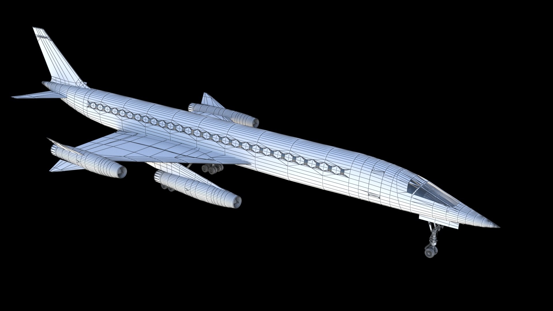 3D Convair 58-9 SST - TurboSquid 2114978