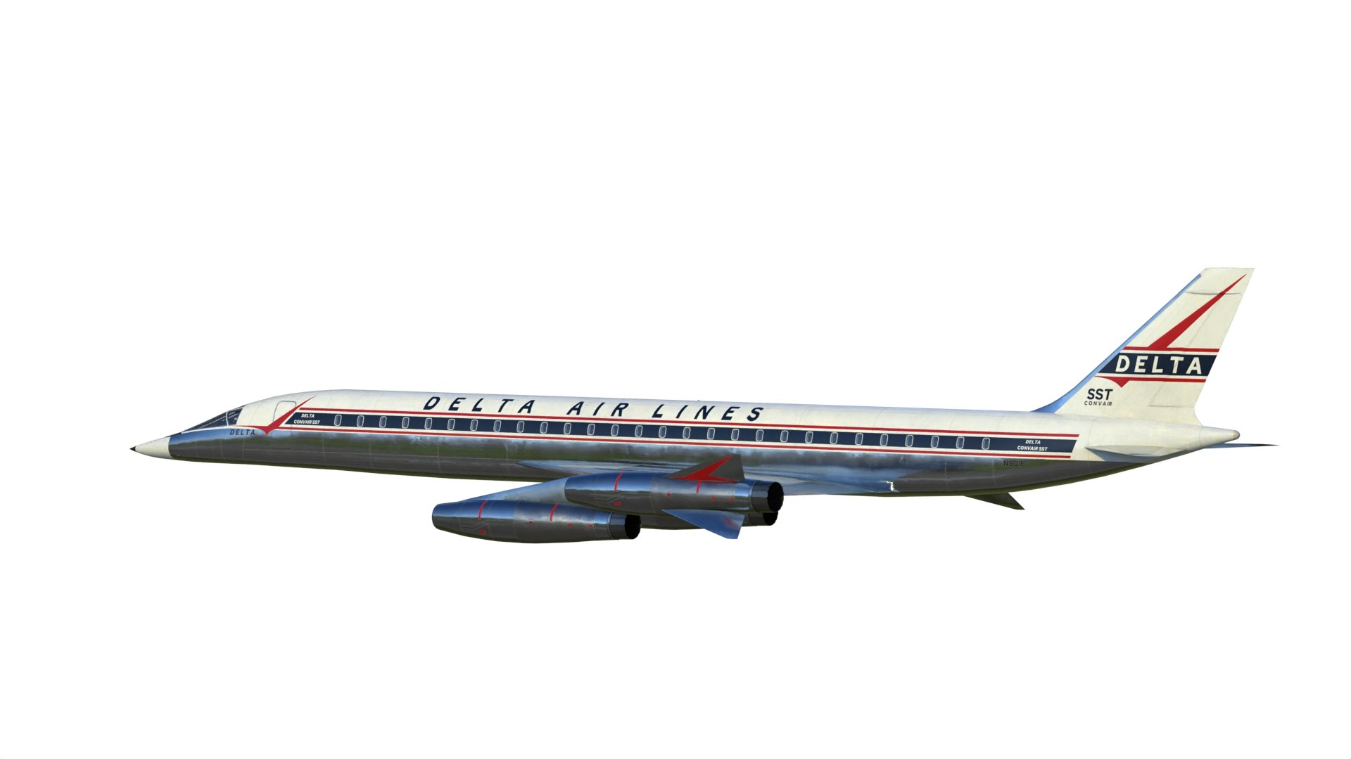 3D Convair 58-9 SST - TurboSquid 2114978