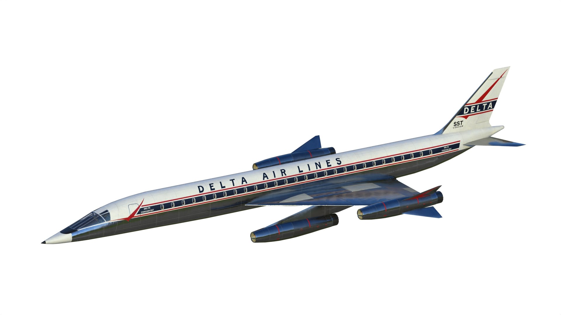3D Convair 58-9 SST - TurboSquid 2114978