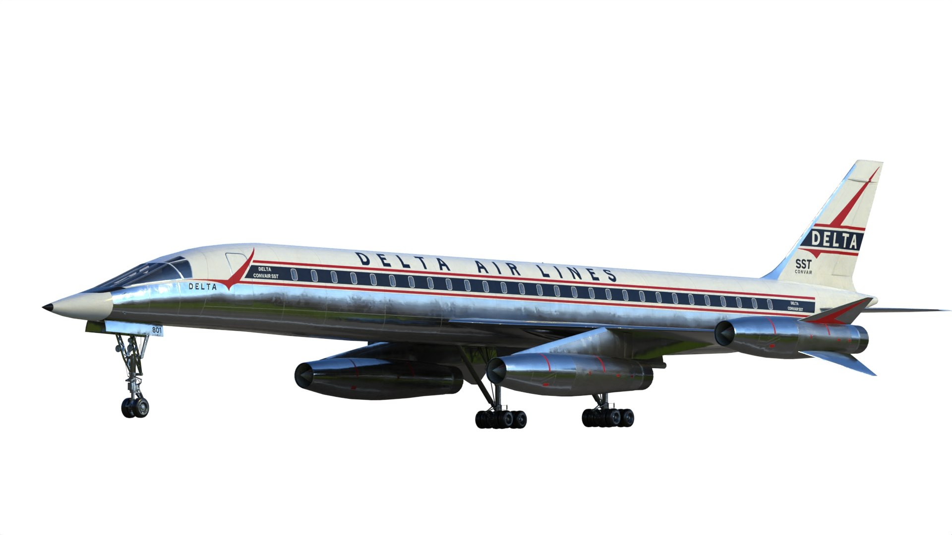 3D Convair 58-9 SST - TurboSquid 2114978