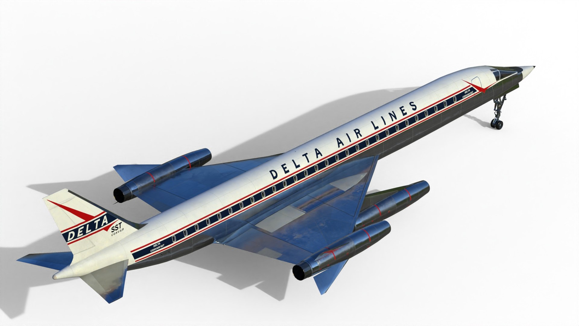 3D Convair 58-9 SST - TurboSquid 2114978