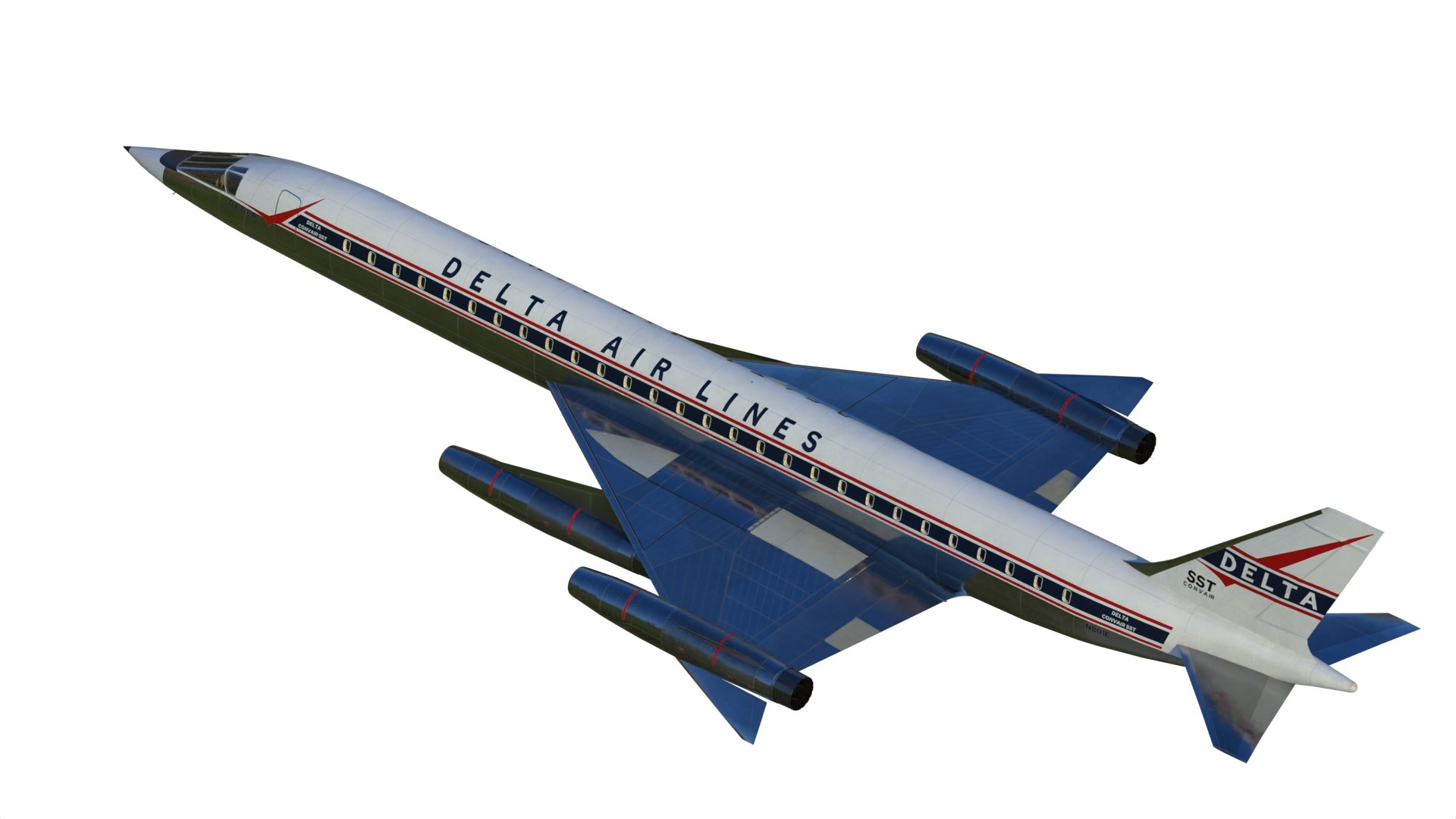 3D Convair 58-9 SST - TurboSquid 2114978
