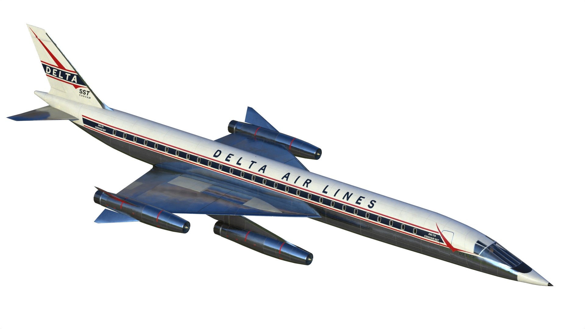 3D Convair 58-9 SST - TurboSquid 2114978