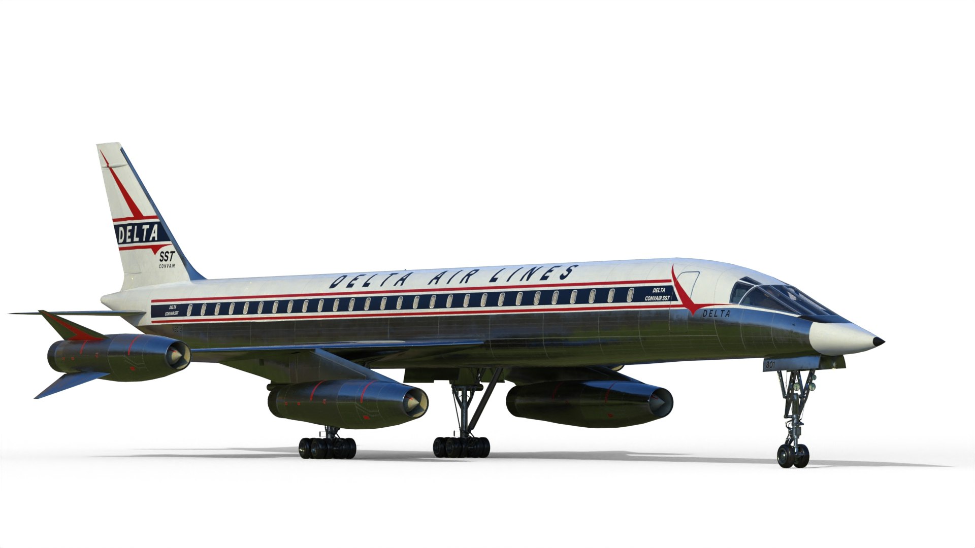 3D Convair 58-9 SST - TurboSquid 2114978